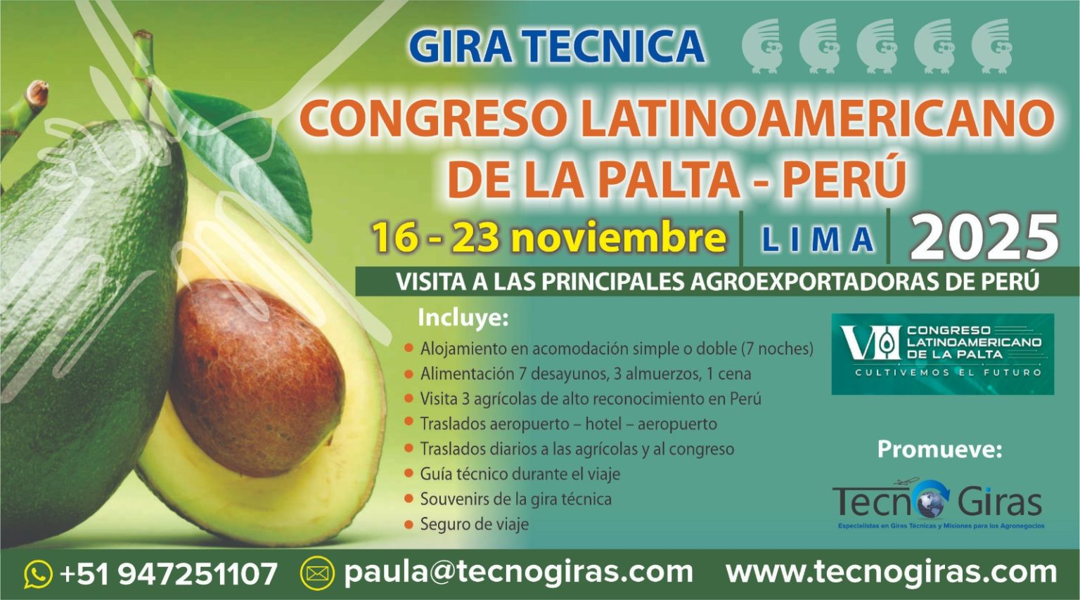 Gira Técnica: Congreso Latinoamericano de la Palta – Perú 2025 – Tecnogiras
